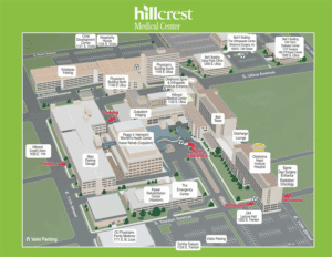 Campus and Parking Map - Hillcrest HealthCare System